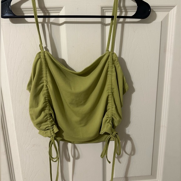 12th Tribe | Tops | Matcha Green Cropped Tied Tank | Poshmark